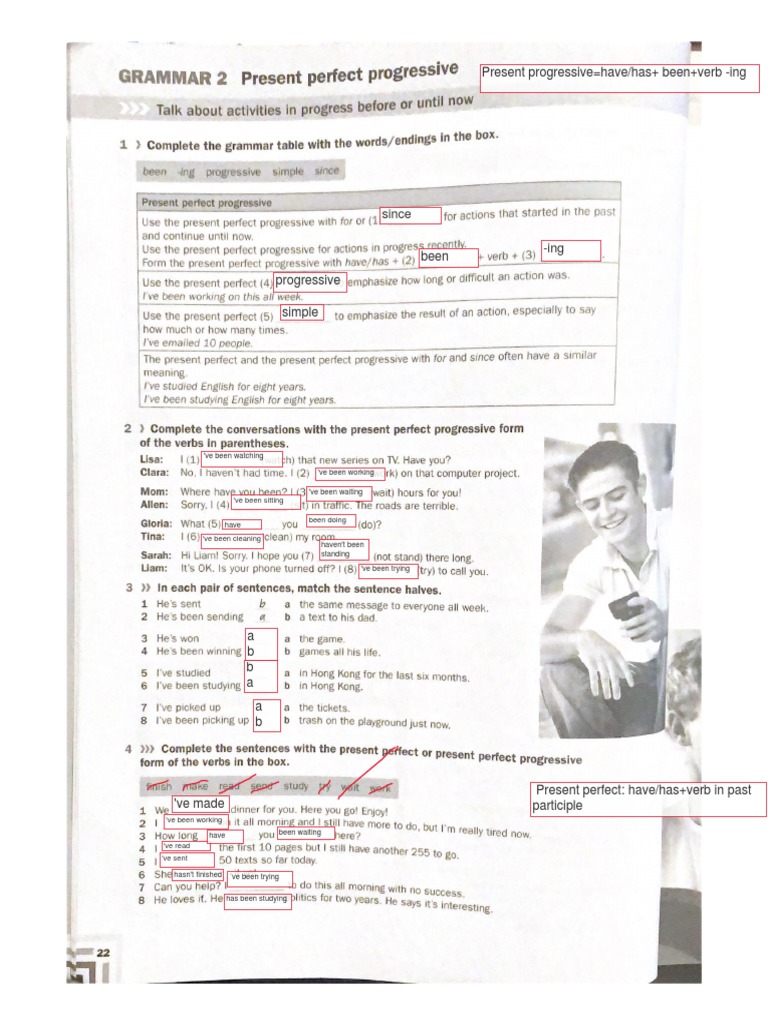 GRAMMAR 2 Present Perfect Progressive | PDF