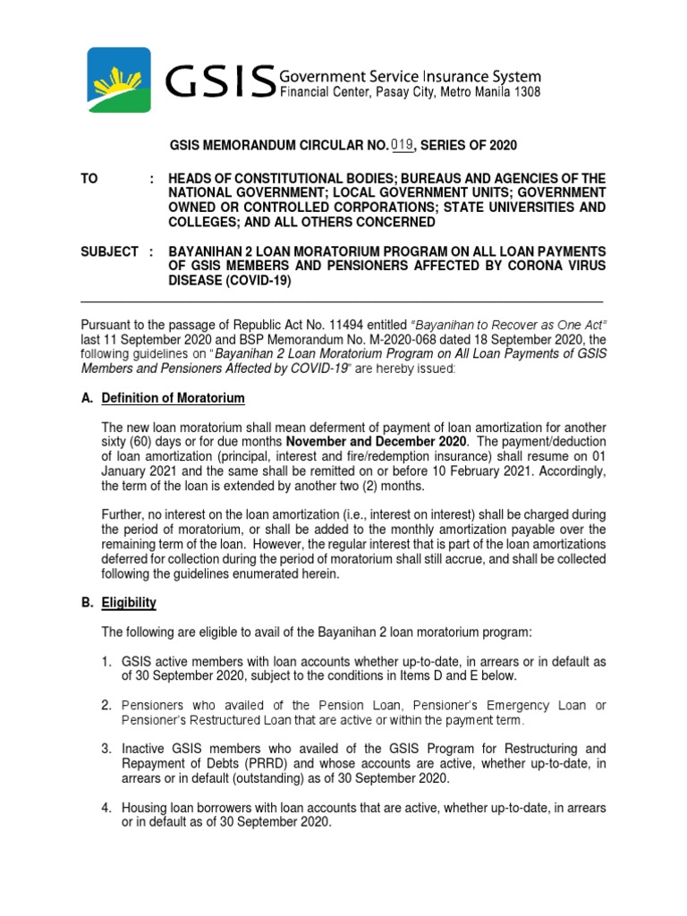 Bayanihan To Recover As One Act | PDF | Loans | Amortization (Business)