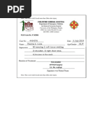 Medico-Legal Certificate Sample | PDF