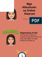 Mga Alituntunin Sa Online Class | PDF