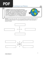 Ang Globo at Mapa Activity Sheet | PDF