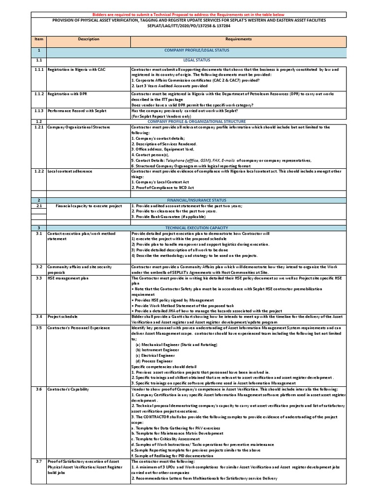Tec - Asset Verification and Physical Asset Tagging Project | PDF ...