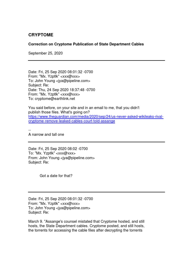 Cryptome: Correction On Cryptome Publication of State Department Cables ...