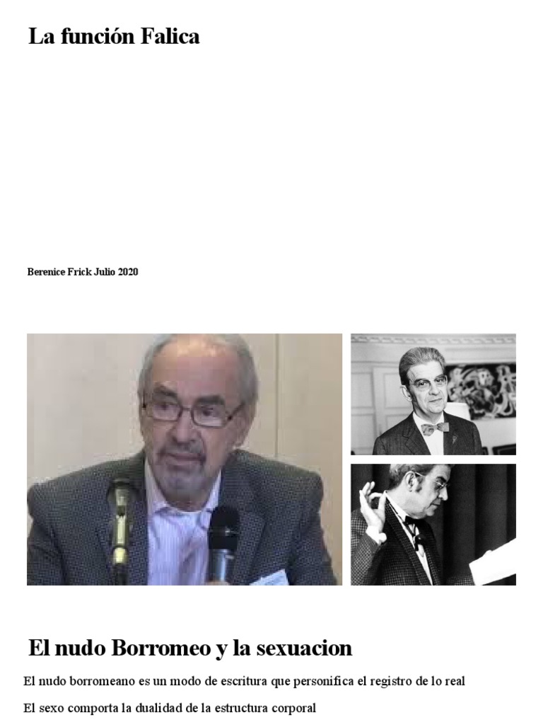 La Funcion Falica | PDF
