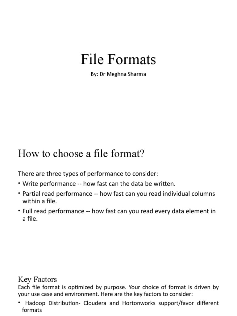 File Formats in Big Data | PDF | File Format | Apache Hadoop