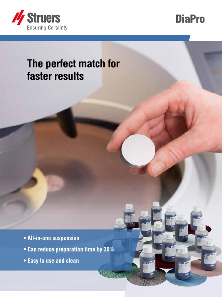 Faster Results: Introducing DiaPro, an All-In-One Diamond Suspension ...