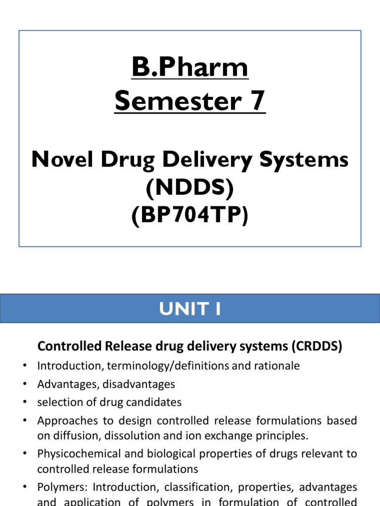 Concept of CRDDS | PDF | Dose (Biochemistry) | Chemistry