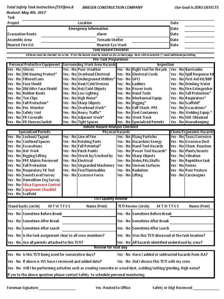 Sect. 4 TSTI Rev. 8 | PDF | Safety | Prevention