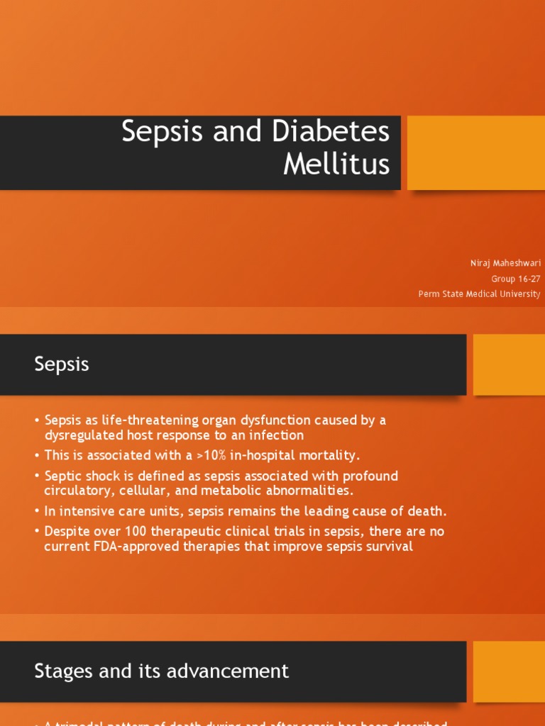 Sepsis and Diabetes Mellitus | PDF | Sepsis | Immune System