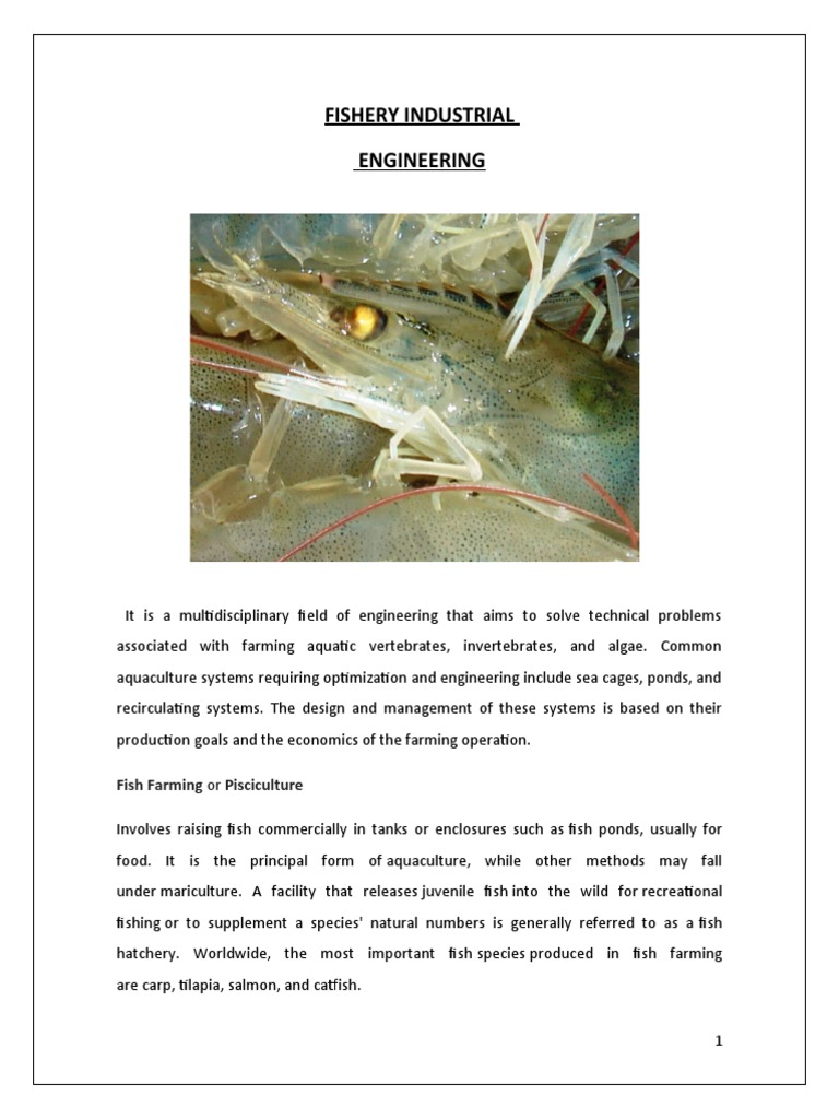 Aquacultural Engineering | PDF | Fish And Humans | Fishing Industry