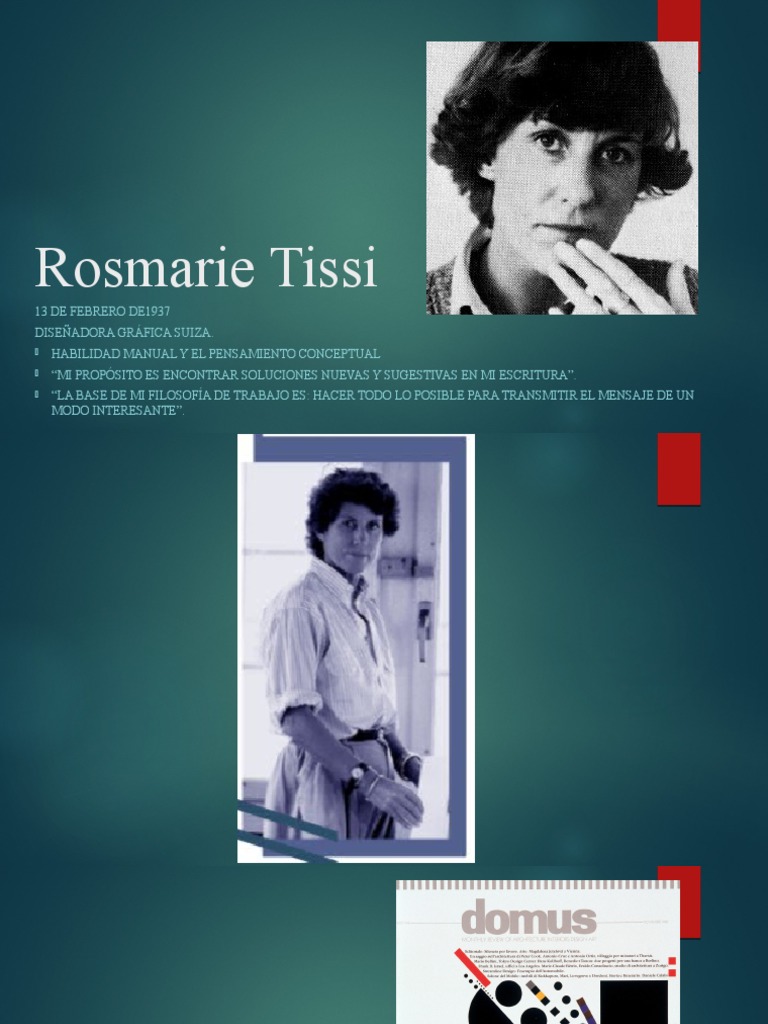 Rosmarie Tissi | PDF | Diseño gráfico | Diseño