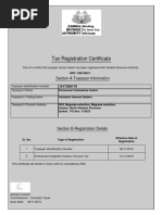 TPIN Registration Certificate | PDF | Taxation | United States Economic ...