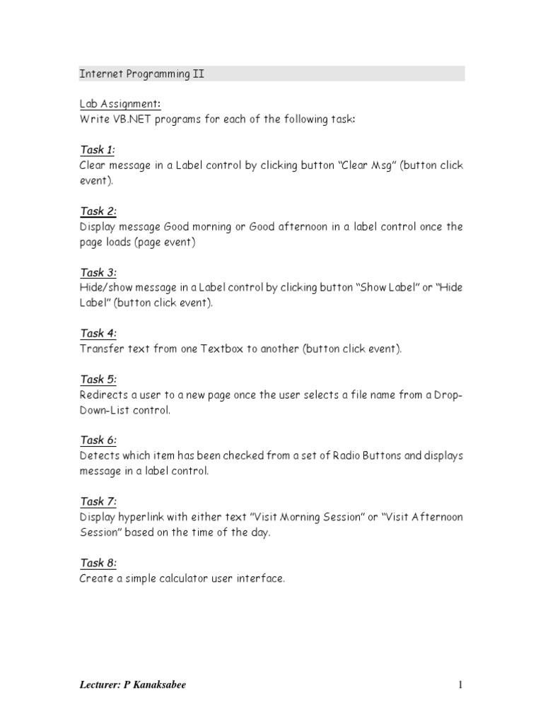 Week 1 - Lab PDF | PDF