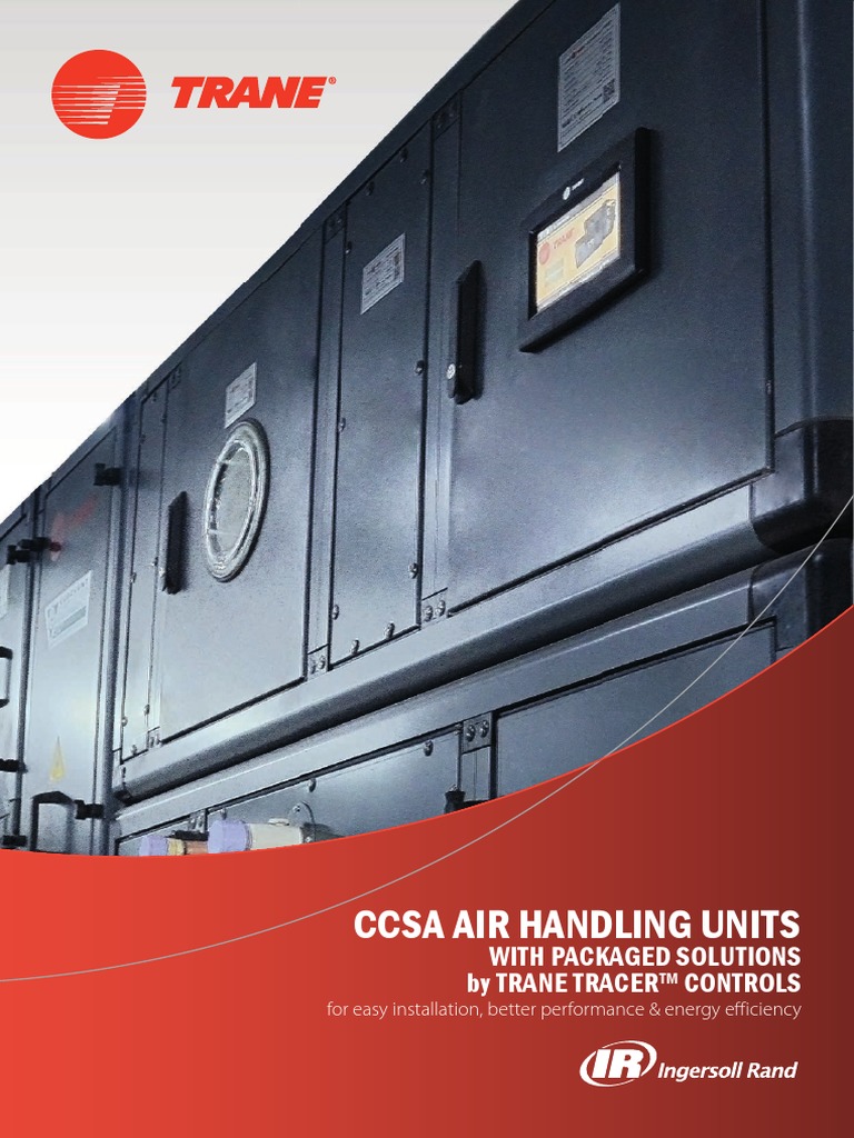 Ccsa Air Handling Units: With Packaged Solutions by Trane Tracer ...