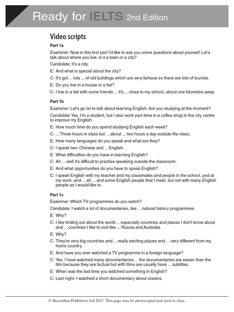 RfI Video Scripts | PDF | English Language