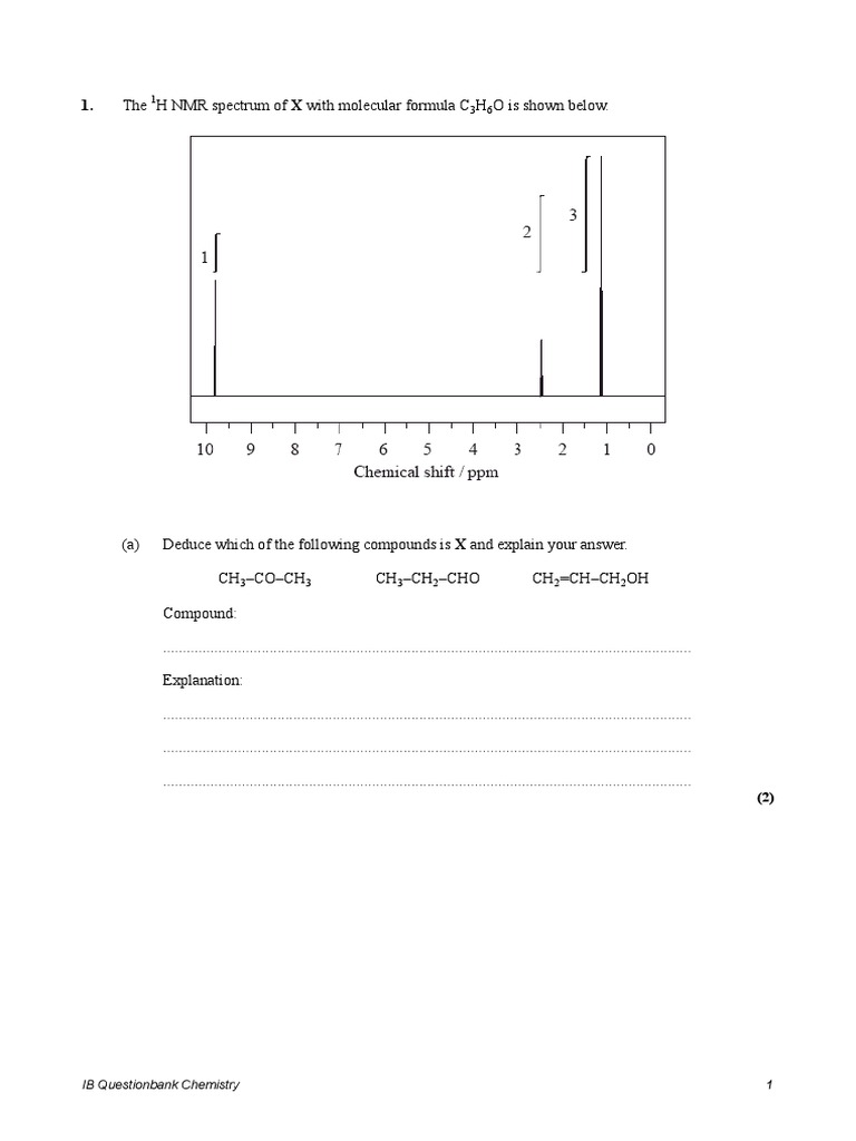 IB Questionbank Chemistry 1 | PDF | Infrared Spectroscopy | Absorption ...