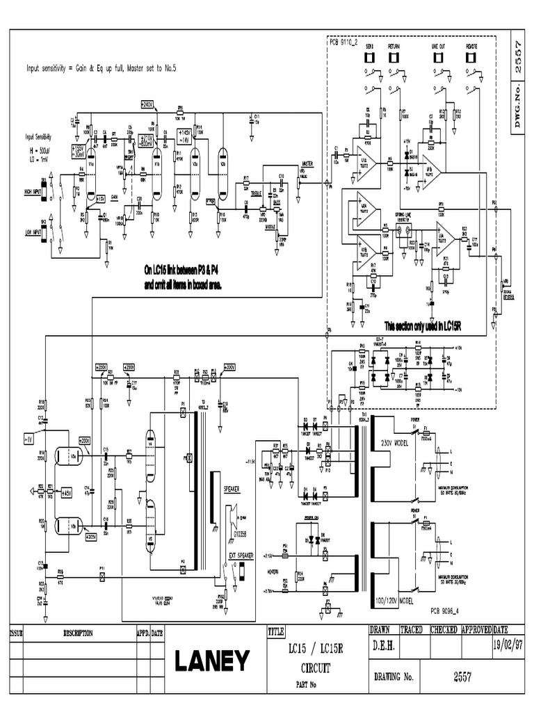 Laney LC15 Schematic PDF | PDF