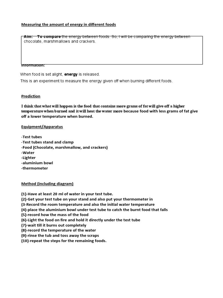 Experimental Write Up Template | PDF | Temperature | Heat