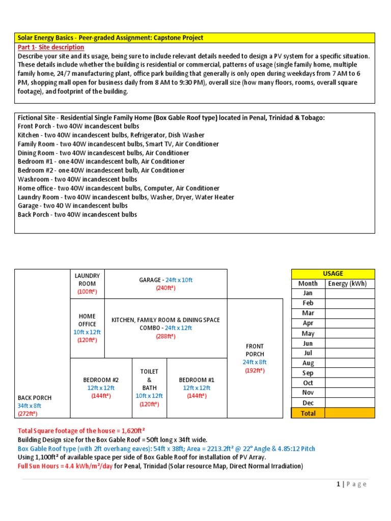 Solar Energy Basics - Assignment | PDF