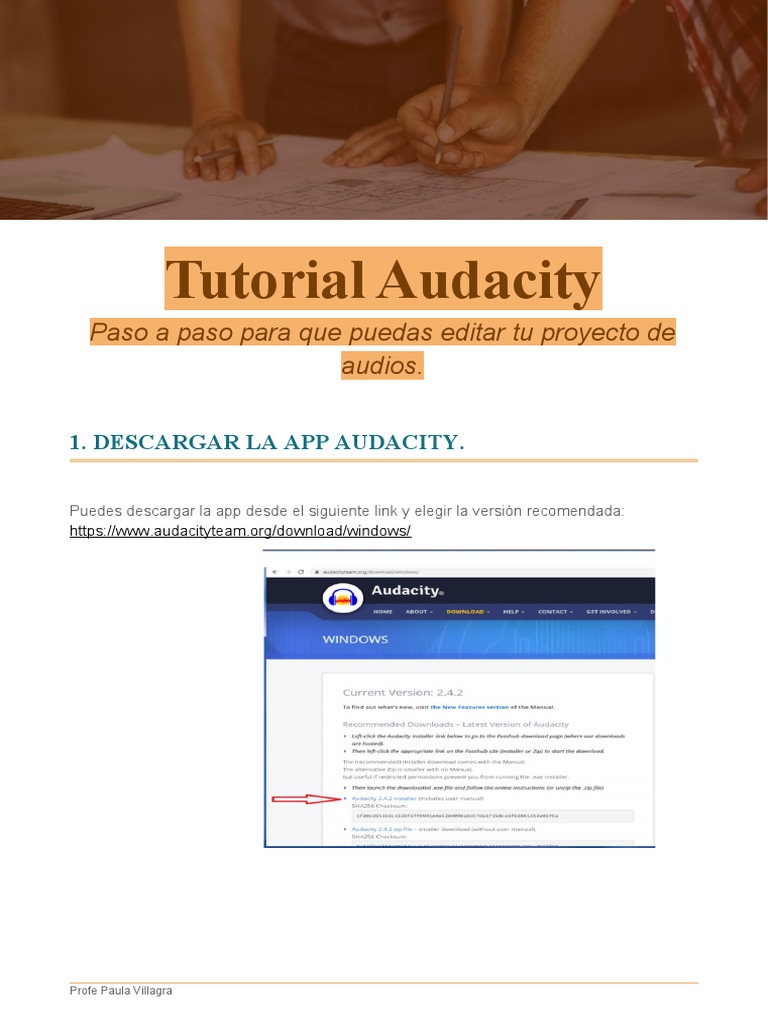 Tutorial Audacity | PDF | Mp3 | Archivo de computadora