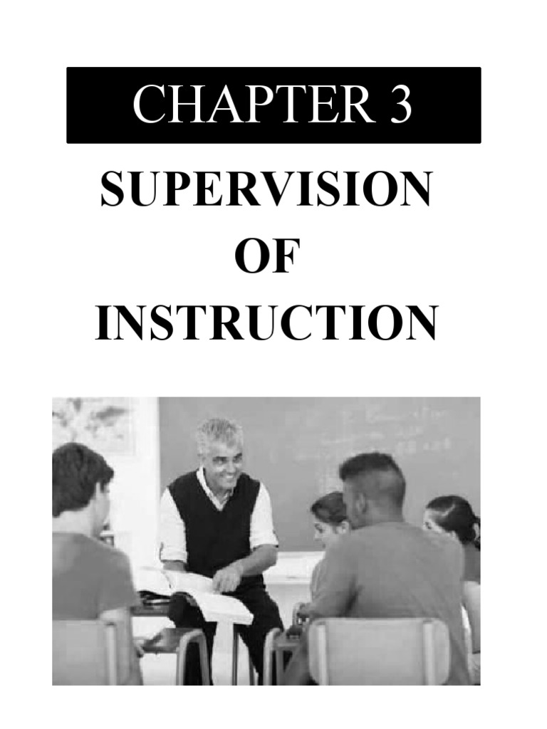 Chapter 3 Supervision of Instruction | PDF | Teachers | Leadership