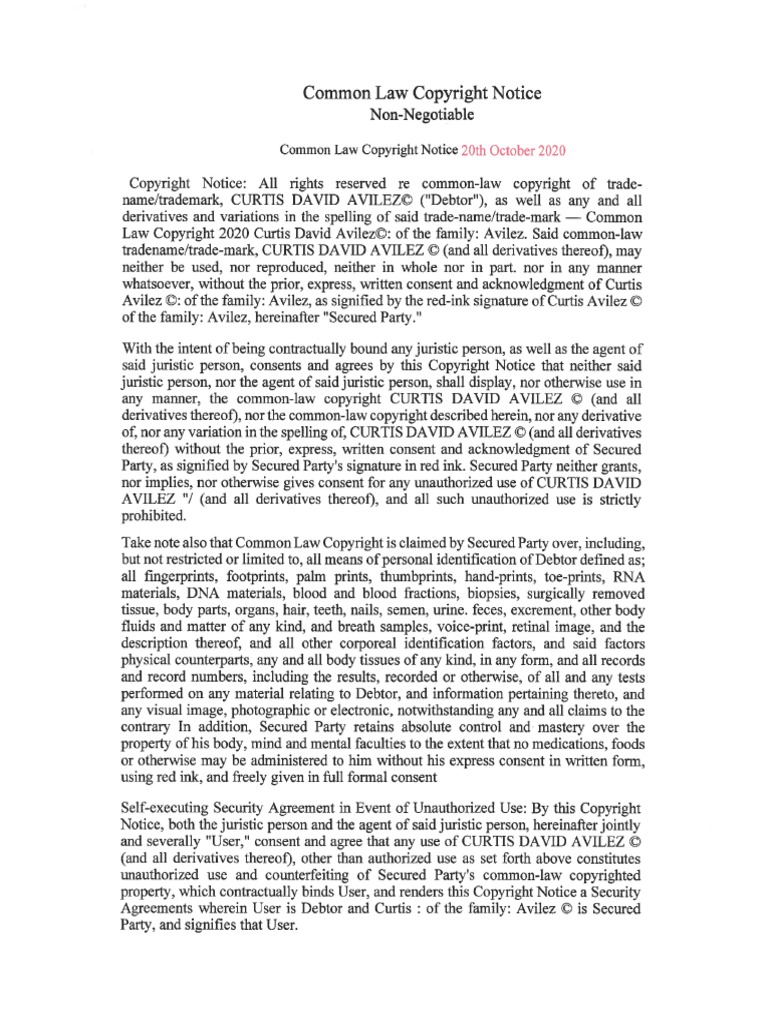 Common Law Copyright | PDF