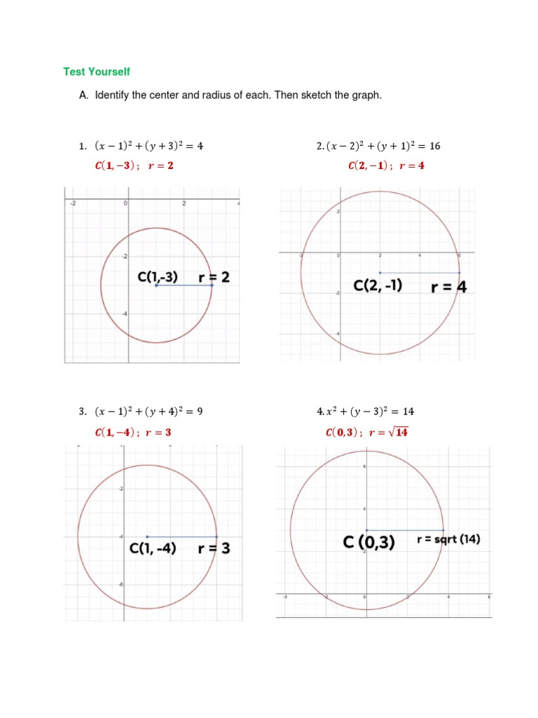 Pre Calculus Circles | PDF | Differential Geometry | Mathematical Concepts