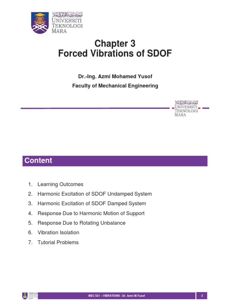 Chapter 3 V1 | PDF | Oscillation | Resonance