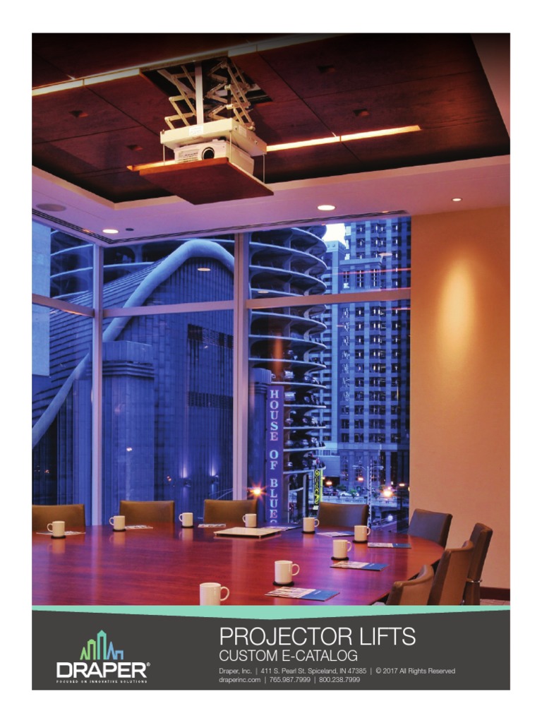 Projector Lifts: Custom E-Catalog | PDF | Elevator | Camera