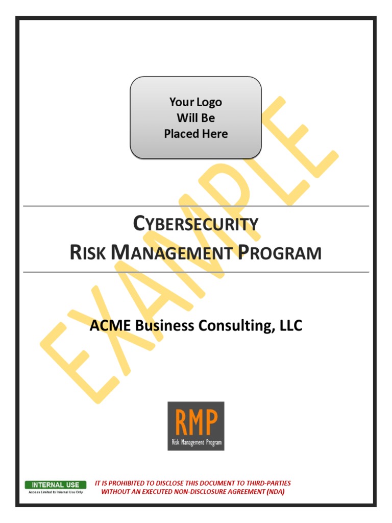 C R M P: Ybersecurity ISK Anagement Rogram | PDF | Risk Management ...