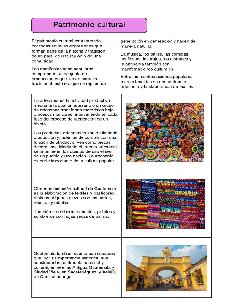 Patrimonio Cultural de Guatemala | PDF