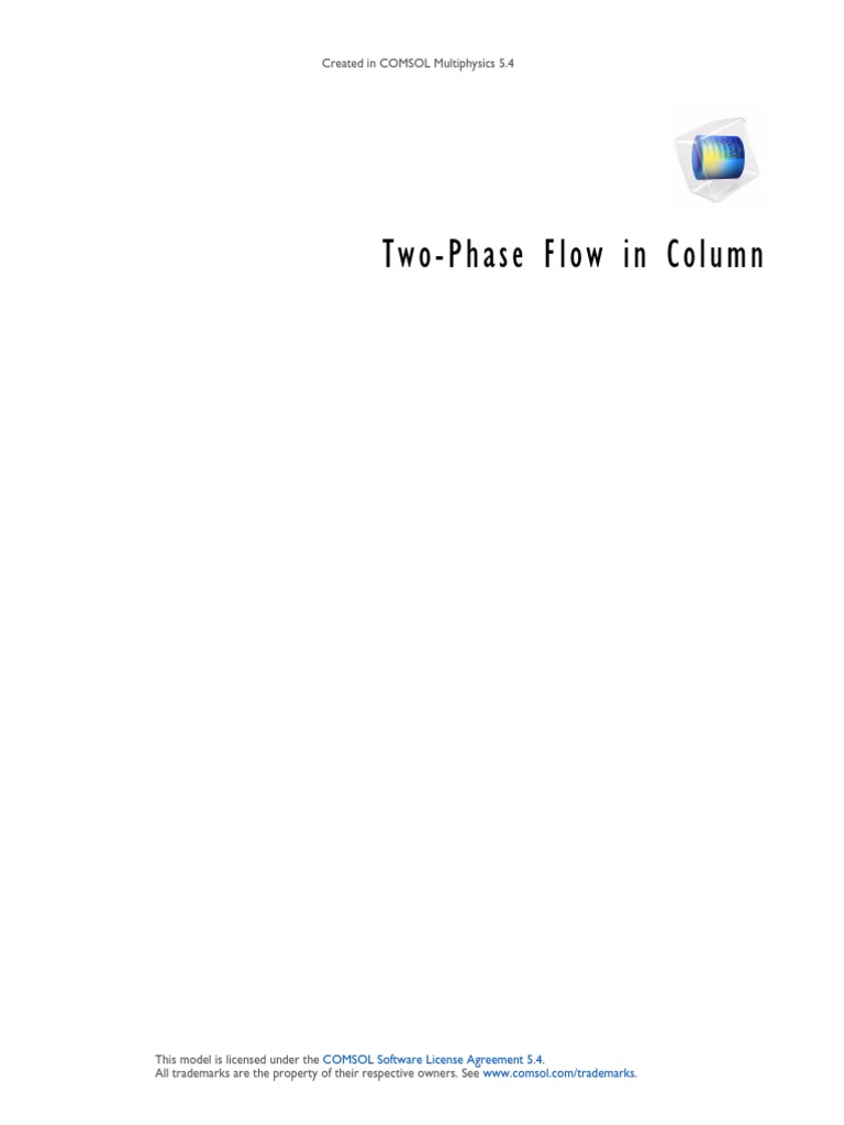 Two Phase Flow Experiment COMSOL Multiphysics | PDF | Porosity | Fluid Dynamics