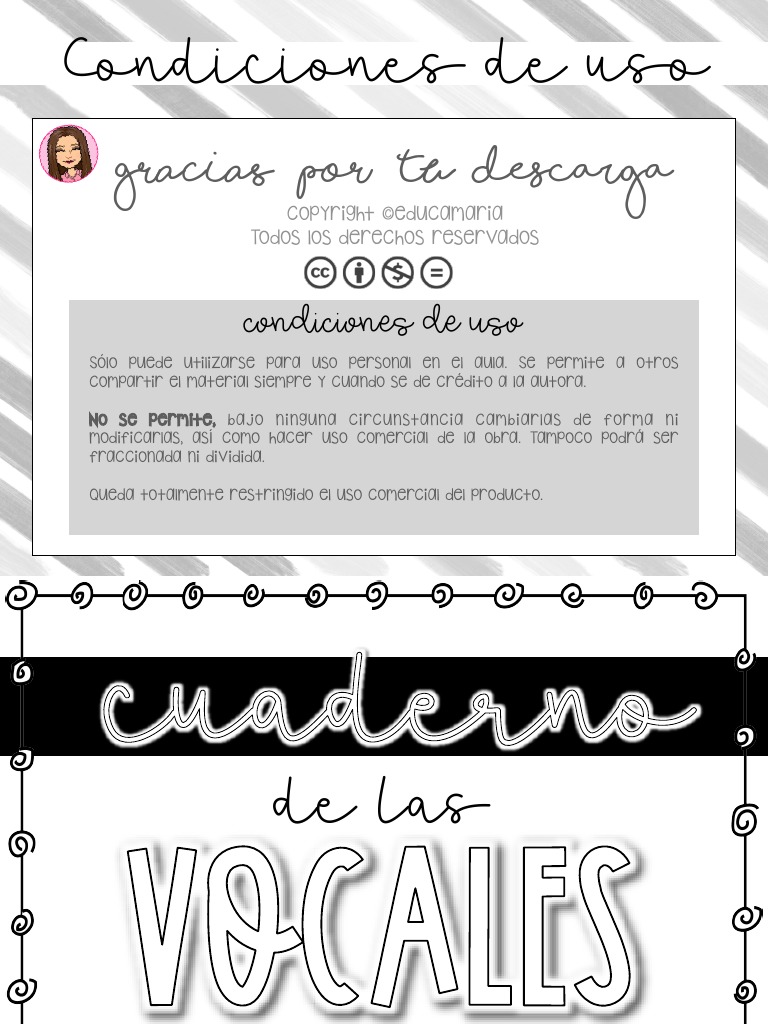 Cuaderno de Las Vocales EDUCAMARIA PDF | PDF | Naturaleza