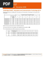 IGCSE ICT Grade Thresholds Nov 2024 | PDF