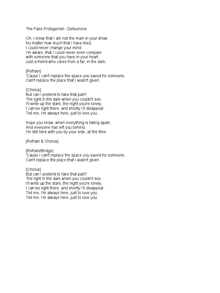 Fake Protagonist (Eng) | PDF