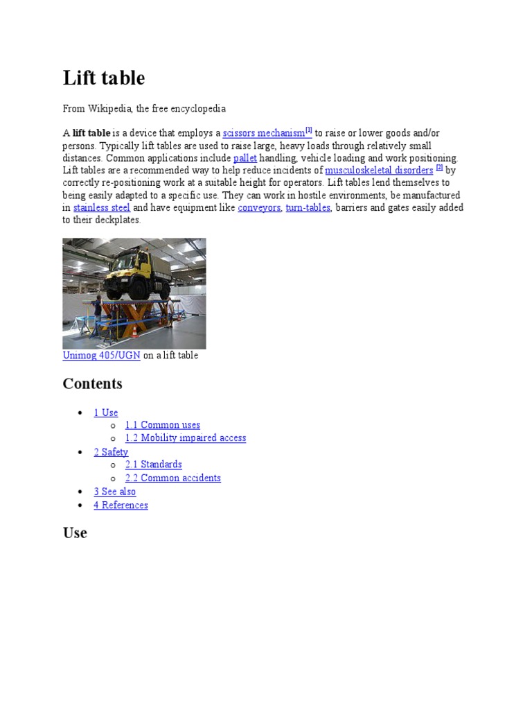 Custom Scissor Lift Solutions for Industry | PDF | Elevator ...