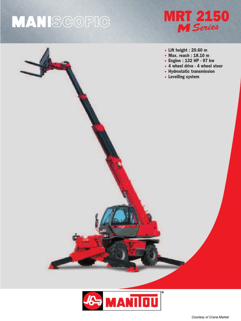 Manitou Telehandlers Spec c20db4 | PDF | Crane (Machine) | Transmission ...