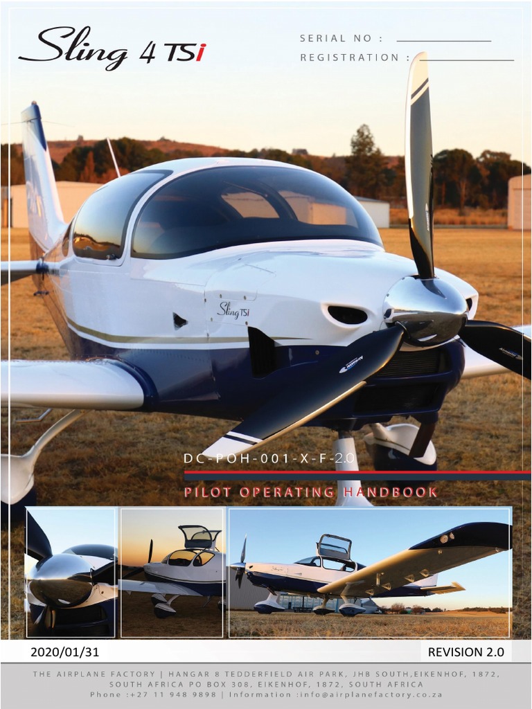 Sling 4 TSI Aircraft POH | PDF | Instrument Flight Rules | Airspeed