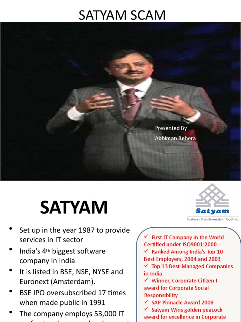 The Downfall of Satyam: A Case Study of India's Biggest Corporate Fraud ...