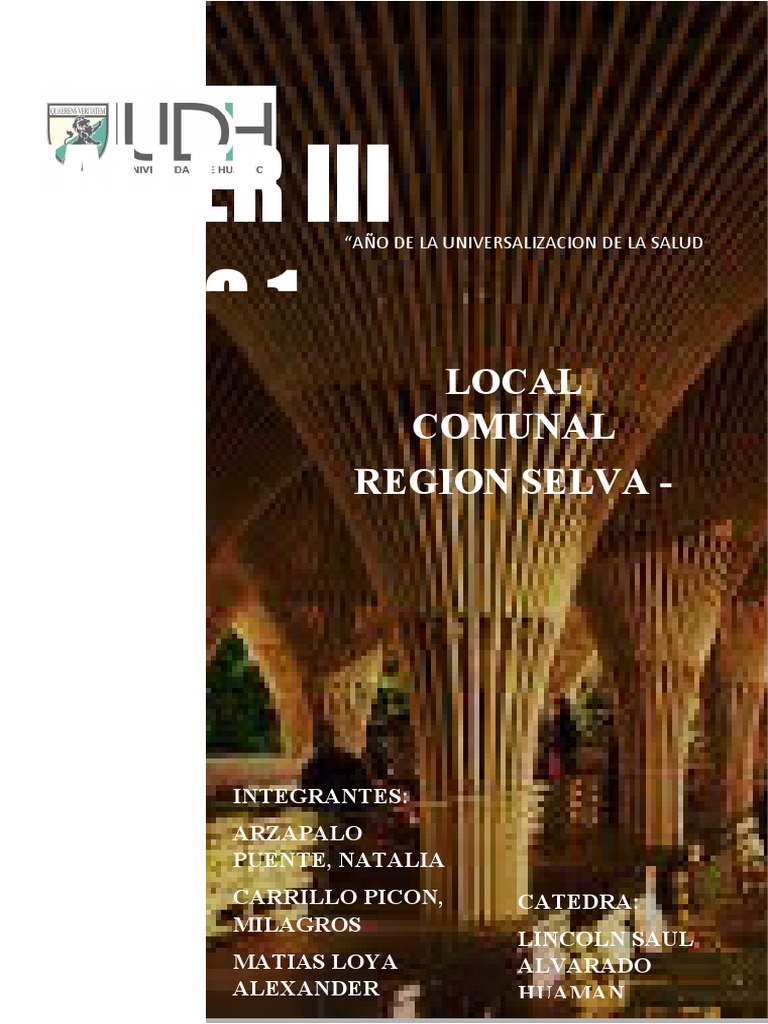 Local Comunal | PDF | Hormigón | Perú