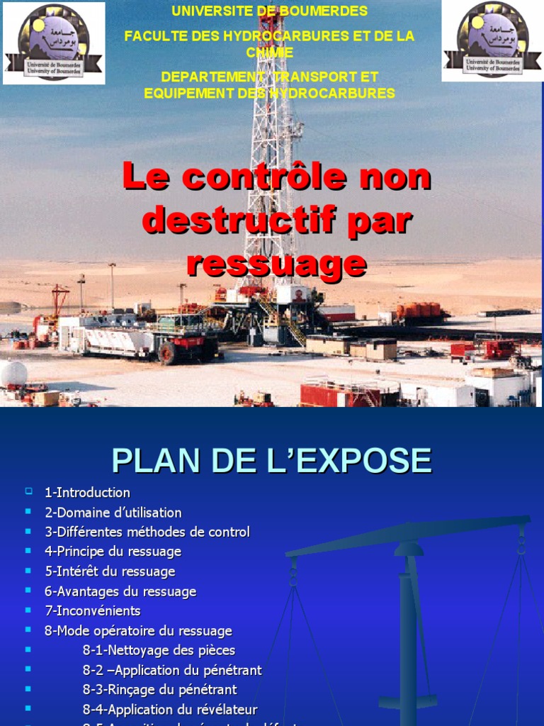 Cour de Ressuage | PDF | Contrôle non destructif | Soudage