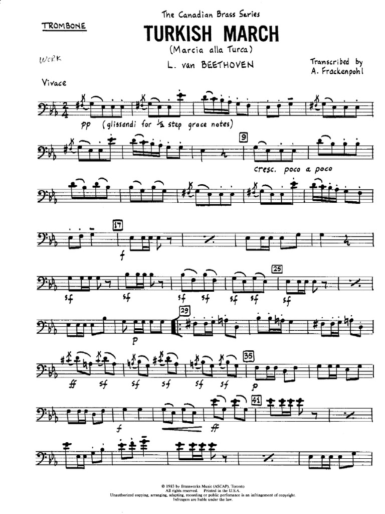 Turkish March - Beethoven - Frackenpohl - TBN PDF | PDF