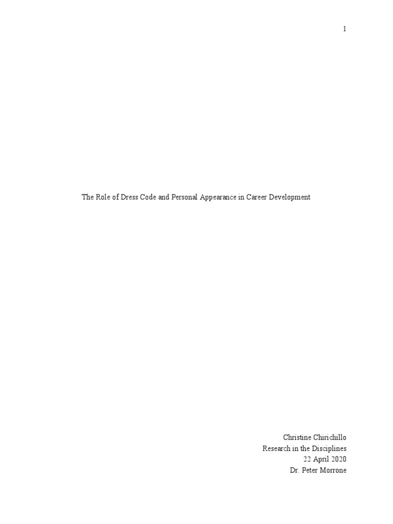Dress Codes in The Workplace | PDF | Gender Role | Gender