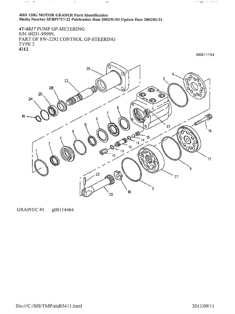 Cat 120G STG Orb 4T6817 | PDF