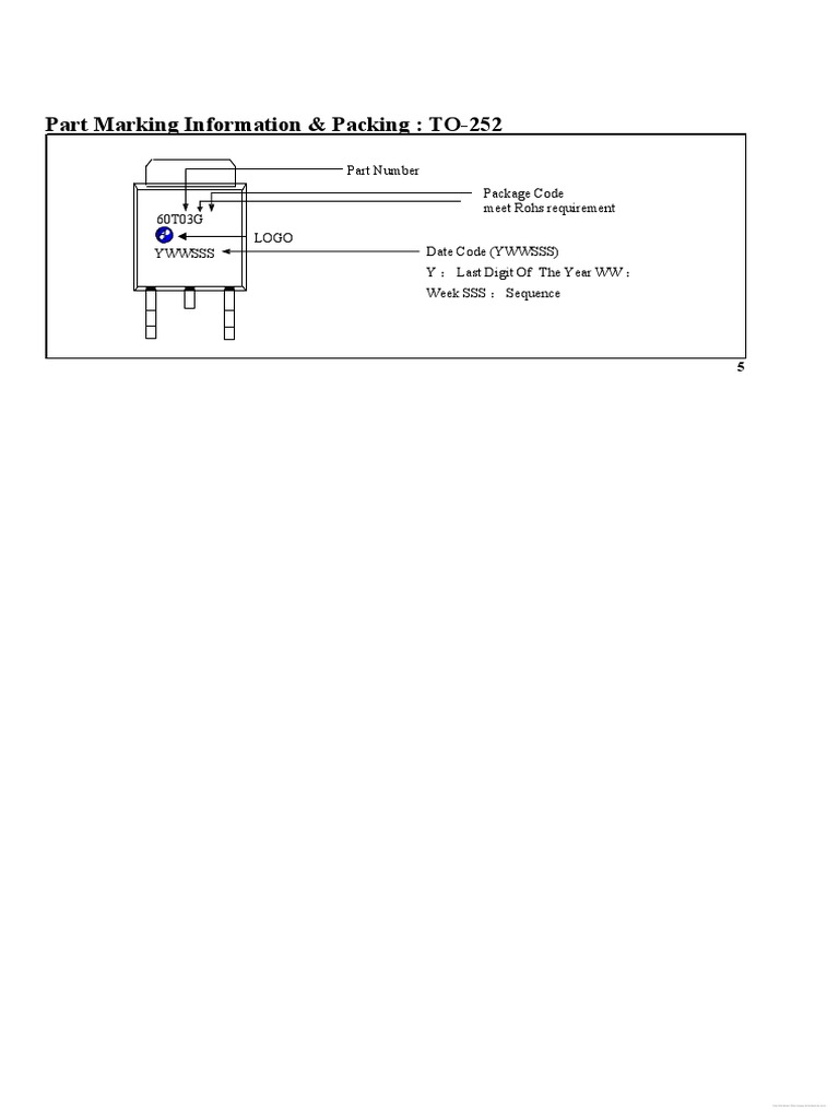 Part Marking Information & Packing: TO-252 | PDF | Semiconductor ...