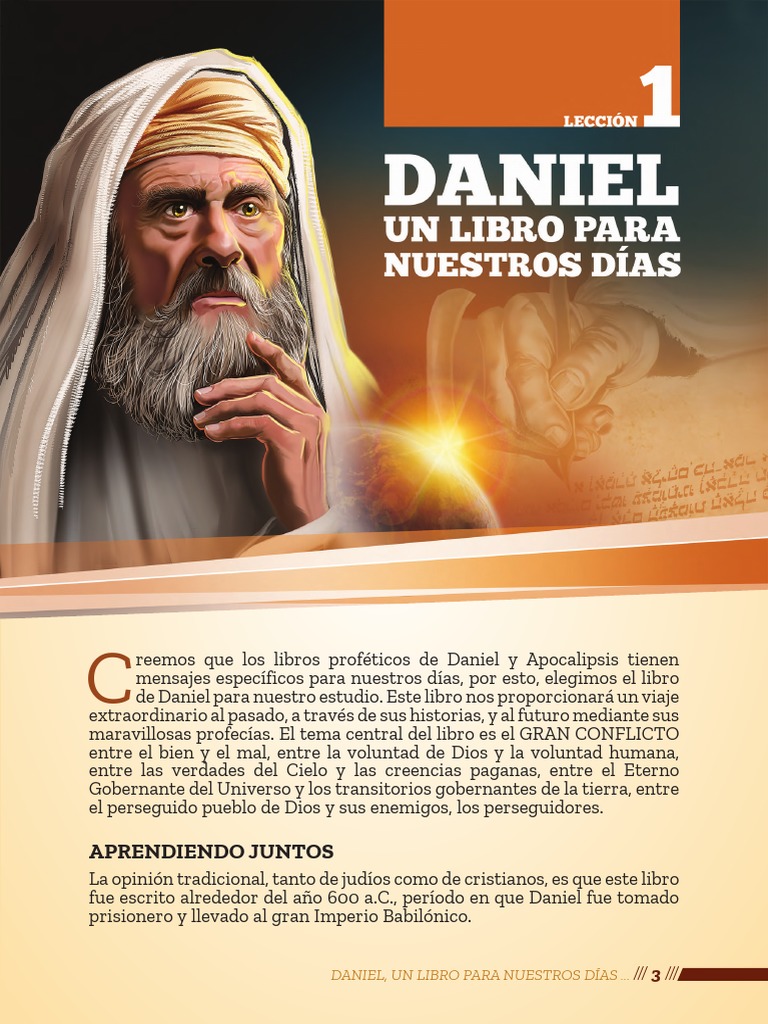 Lección 1 Daniel Un Libro Para Nuestros Días Pdf Pdf Daniel Figura