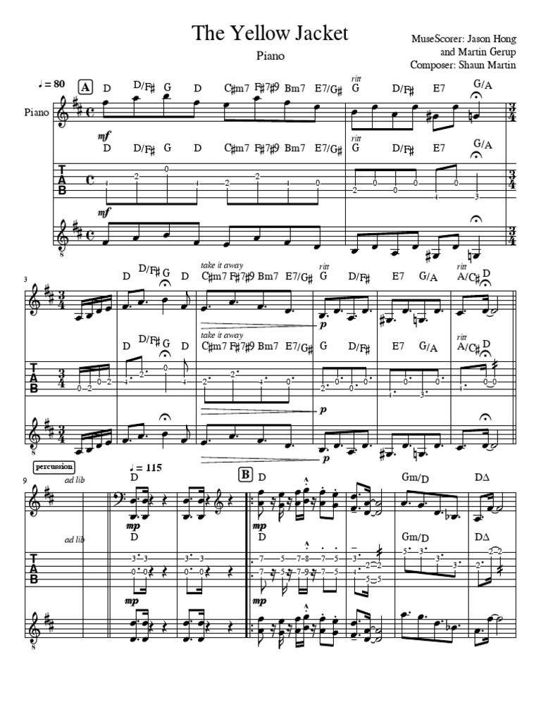 The Yellow Jacket Shaun Martin | PDF