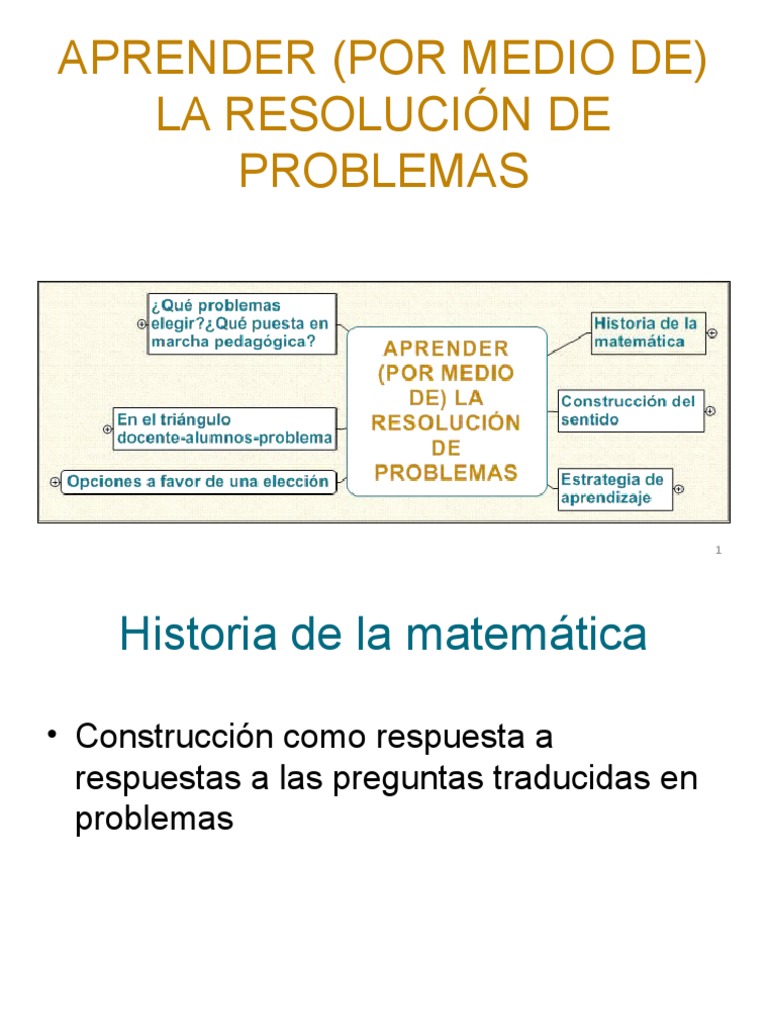 Aprender (Por Medio De) La Resolución de Problemas | PDF | Aprendizaje | Conocimiento