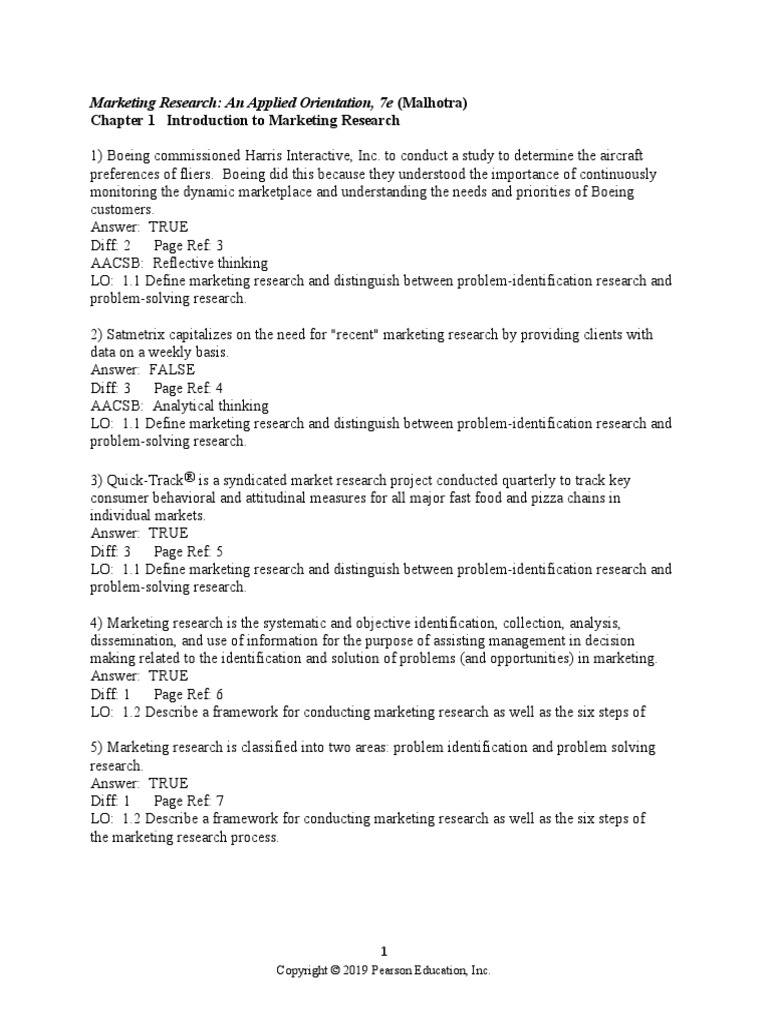 Chapter 1 Introduction To Marketing Research | PDF | Marketing Research | Marketing