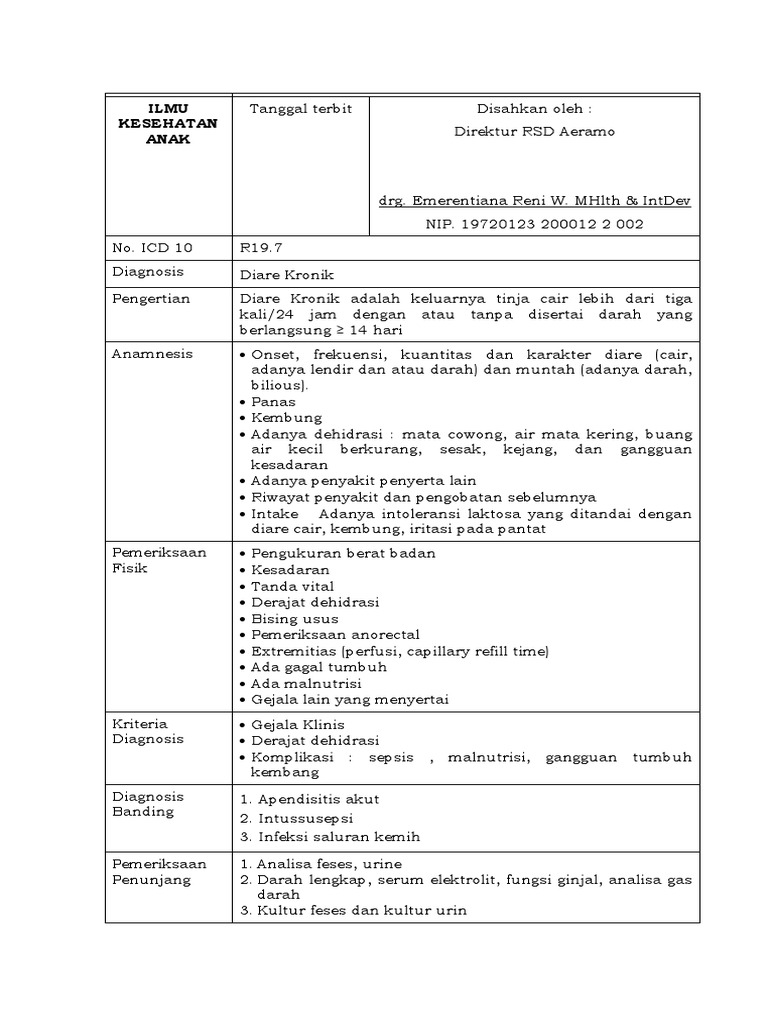 PPK IKA - Diare Kronis | PDF | Kesehatan Holistik